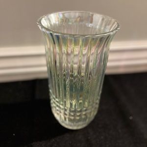 vintage glass | Accents | Vintage Ftda Crystal Glass Vase Iridescent ...